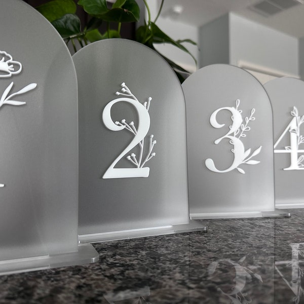 Acrylic Table Numbers Wedding - Etsy