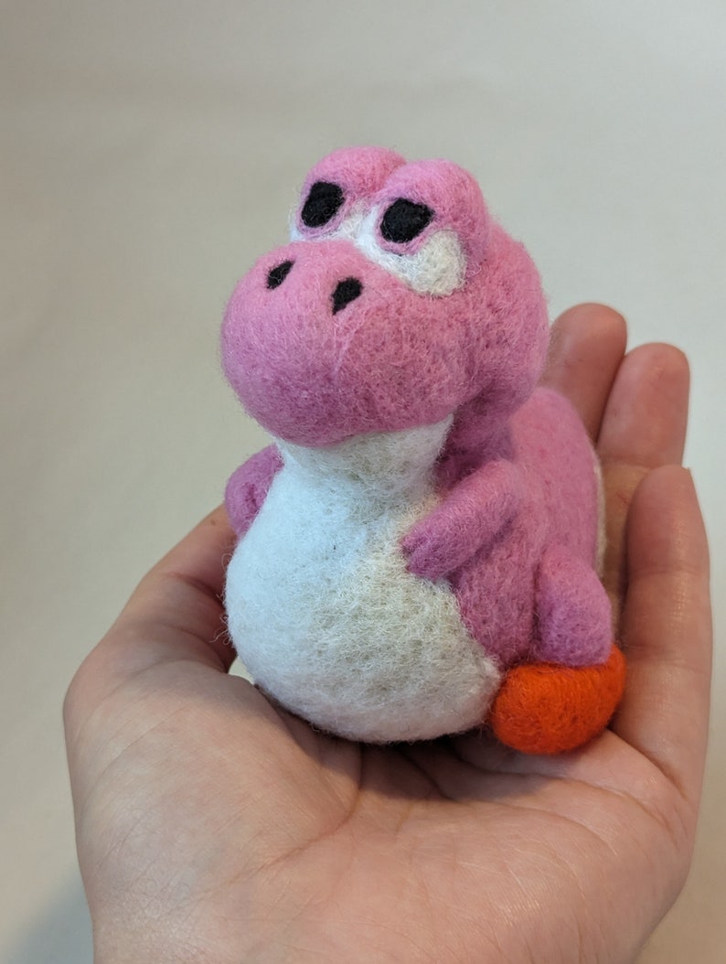 Baby Yoshi - Needle Felted Figures - 100% Wool - Etsy