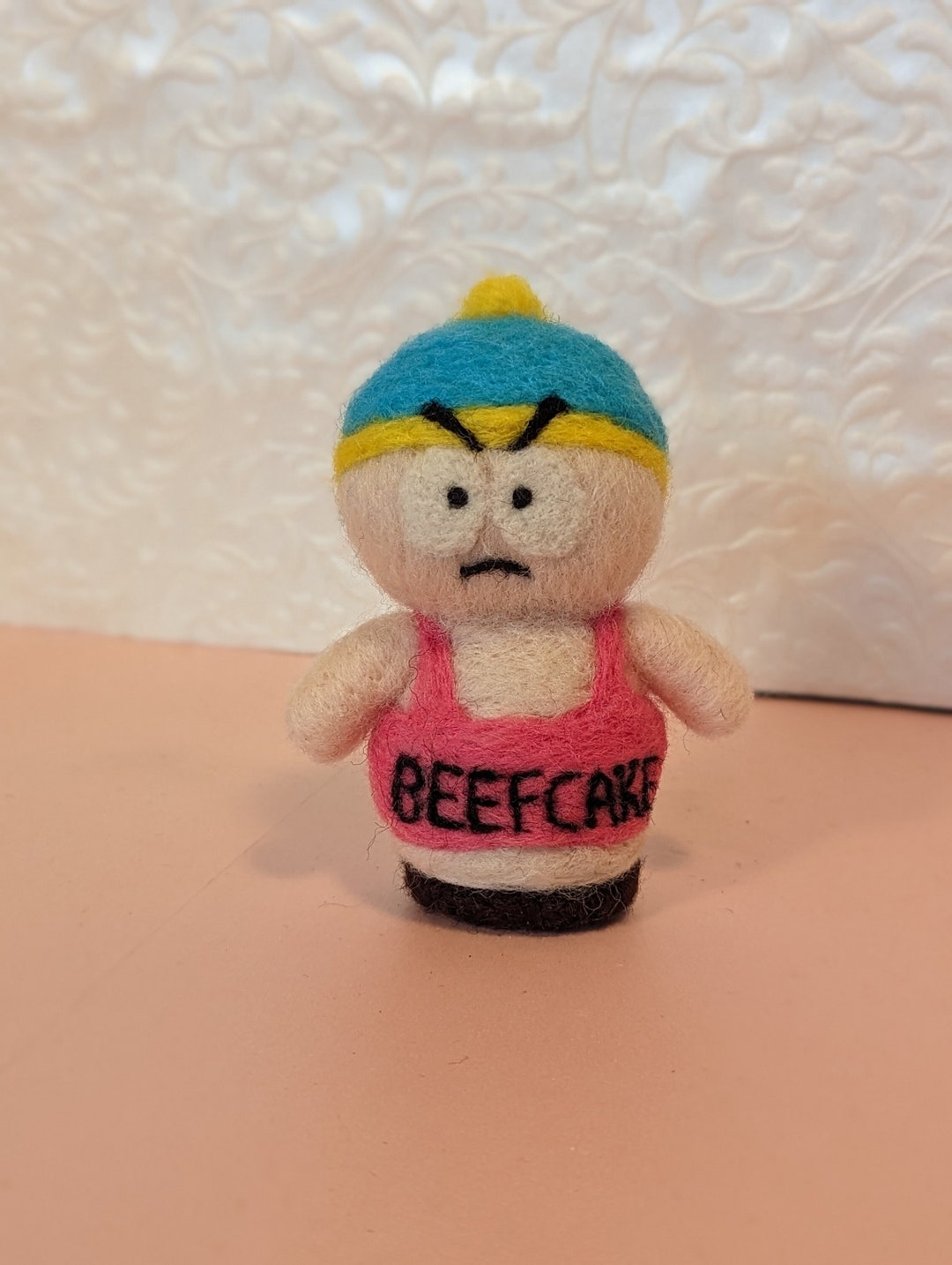 BEEFCAKE Needle Felted Eric Cartman 100% Wool Figure - Etsy