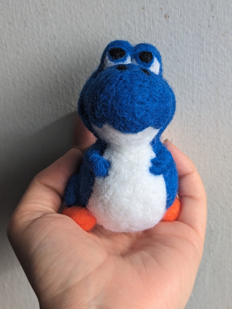 Baby Yoshi - Needle Felted Figures - 100% Wool - Etsy