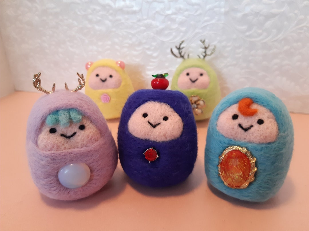 Needle Felted Cute Original Figures - Etsy