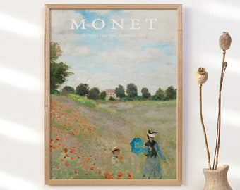 Claude Monet Exhibition Poster Digital Download, Nympheas, Claude Monet ...