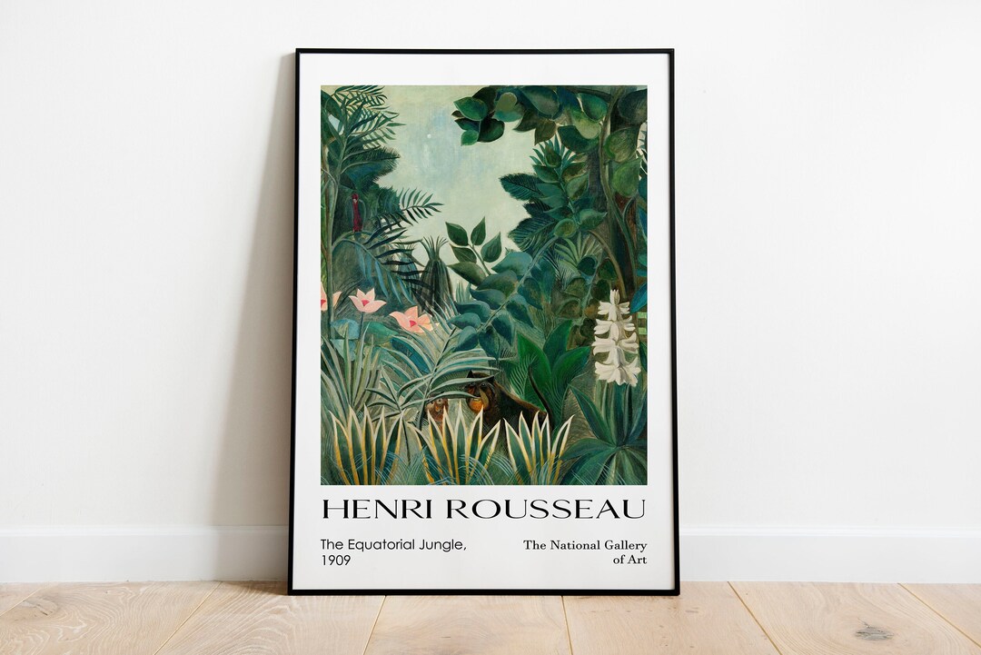 Henri Rousseau, the Equatorial Jungle, Art Exhibition Poster, Exotic ...