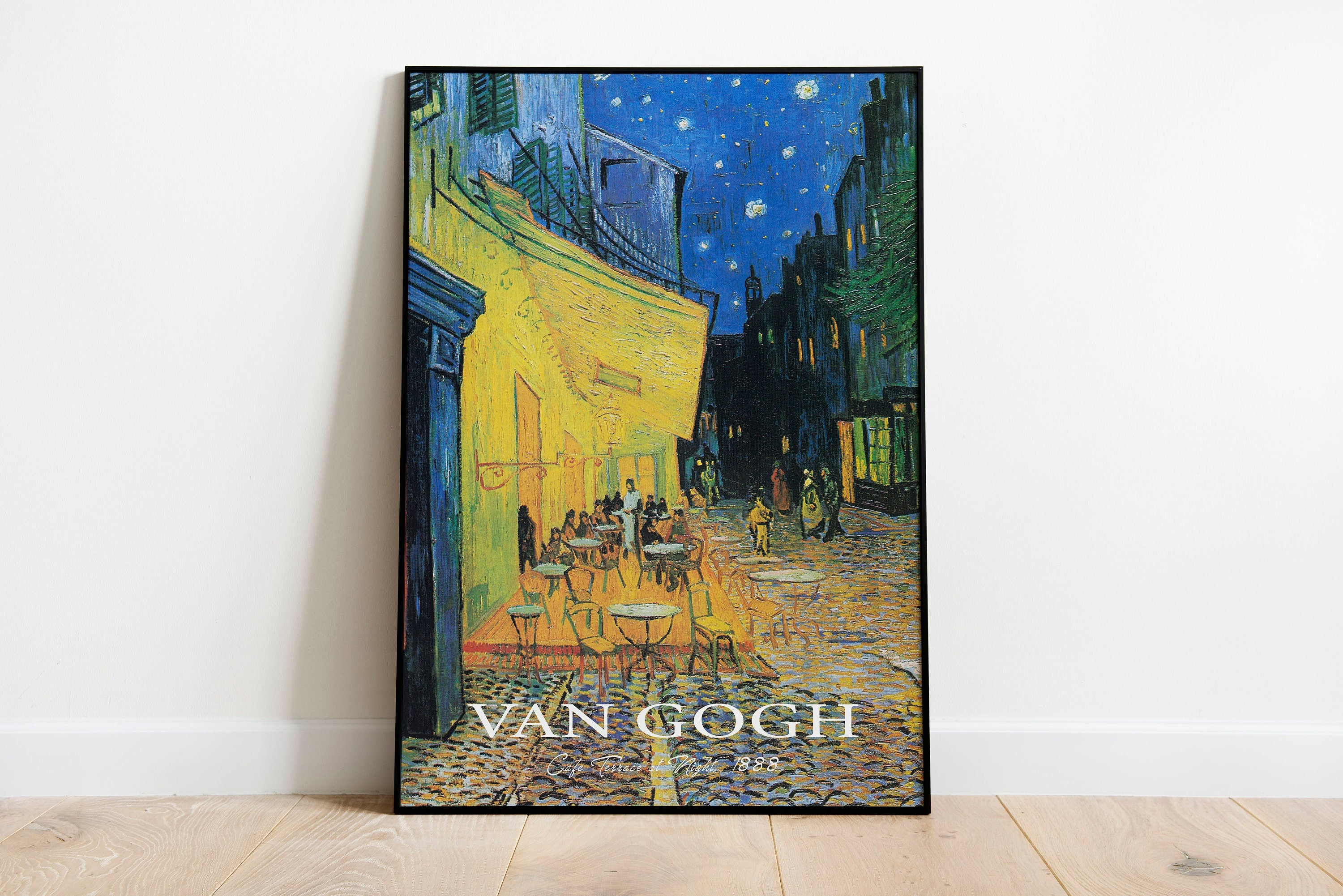 Vincent Van Gogh Exhibition Poster Digital Downloads, Cafe Terrace ...
