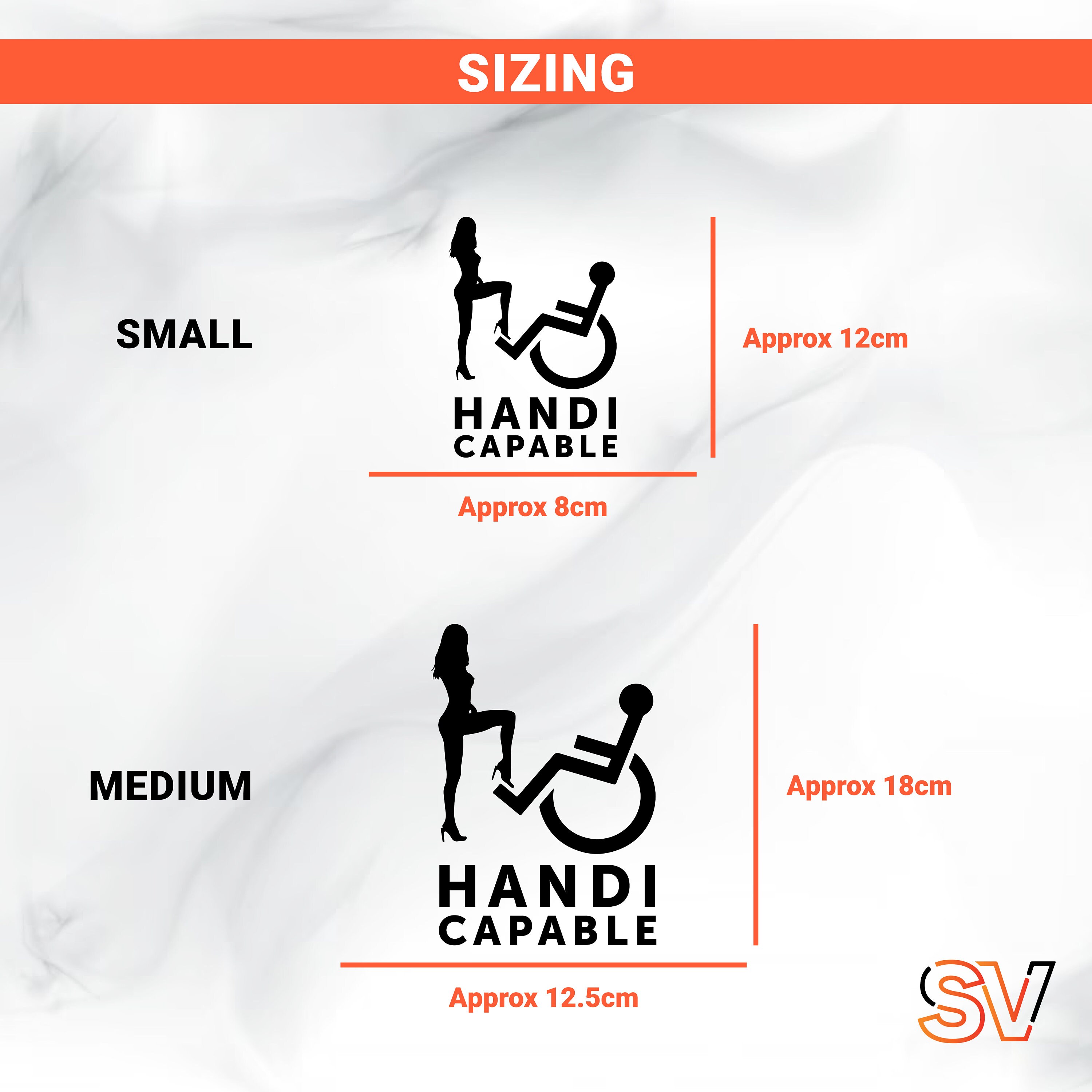 Handicap Sticker 'handi Capable' Disabled Wheelchair - Etsy