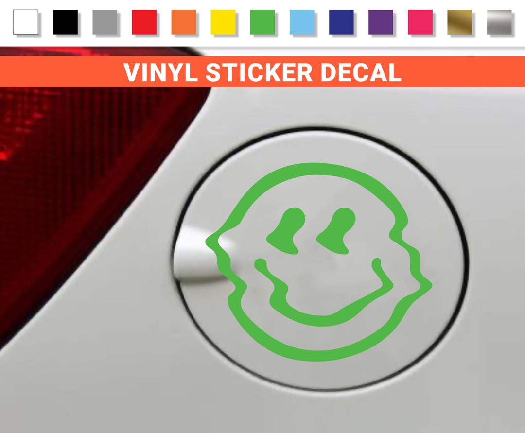 Funny Glitch Emoji Smiley Face Empty Fuel Cap Fuel Tank - Etsy