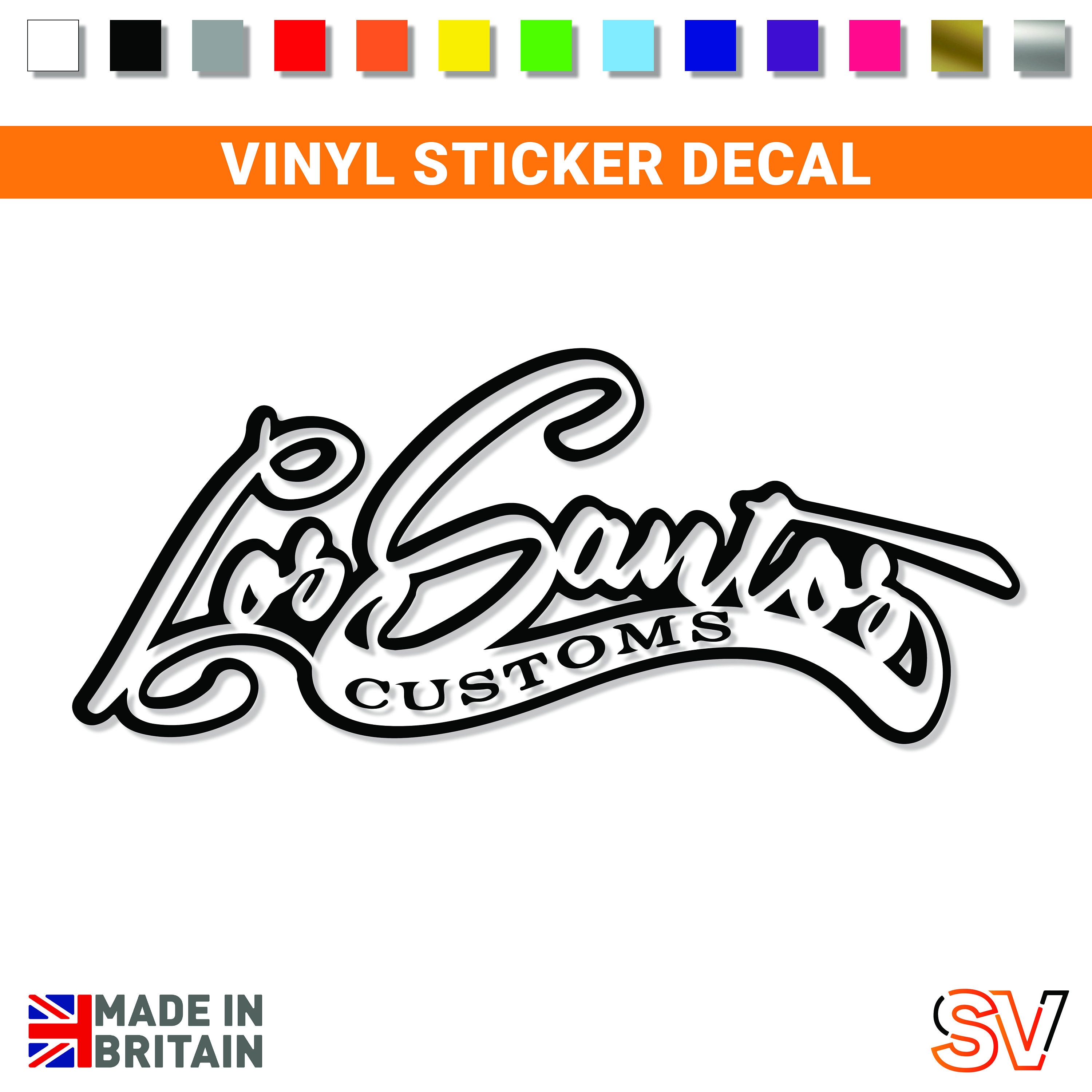 GTA Los Santos Customs Inspired Vinyl Decal Sticker for Car - Etsy ...