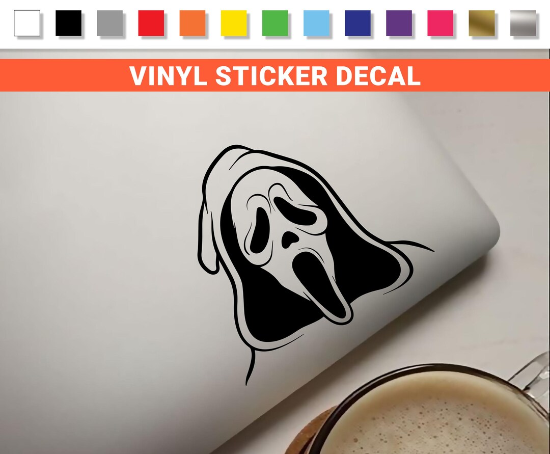 Ghostface Hood Scream Durable UV Resistant Vinyl Decal Sticker for Window, Car, Laptop - Etsy