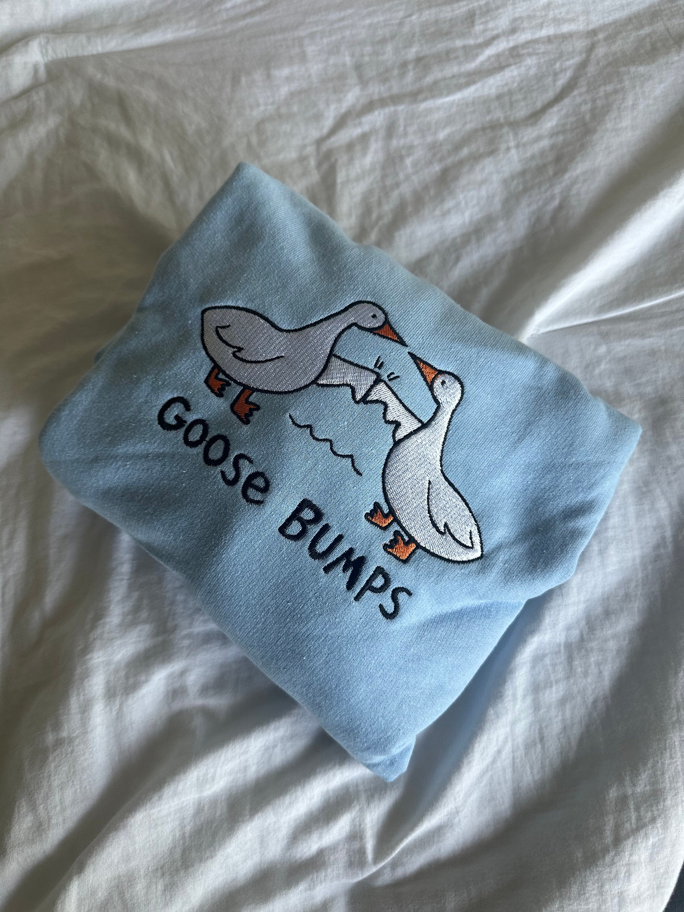 Goose Sweatshirt- Goose Embroidered Goose Embroidered Sweatshirts sold ...