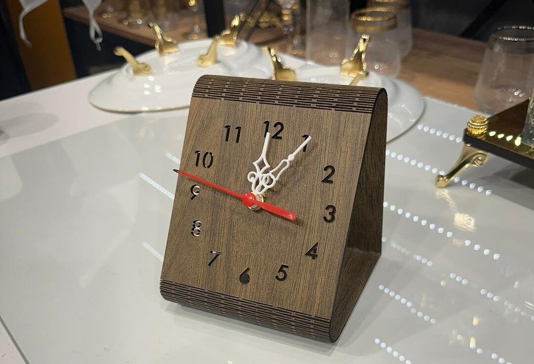 Escritorio corte láser 3d diseño de reloj de pared especial modelo de ...