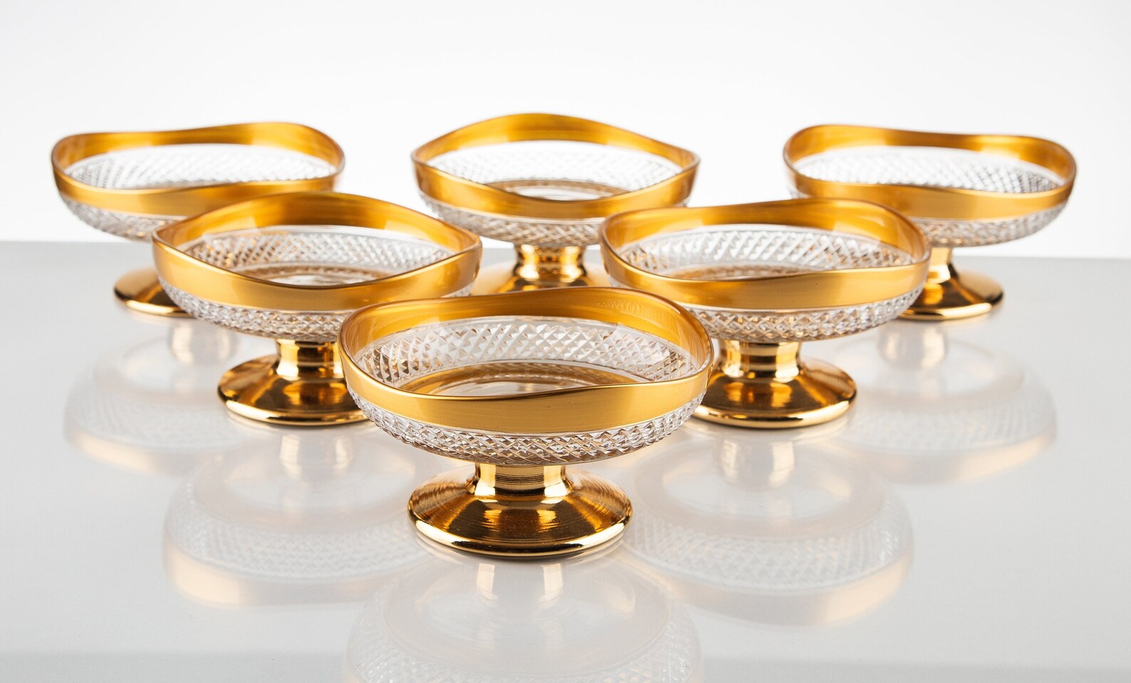 VİR Metal Footed Snack Bowl 6 Pieces - Etsy