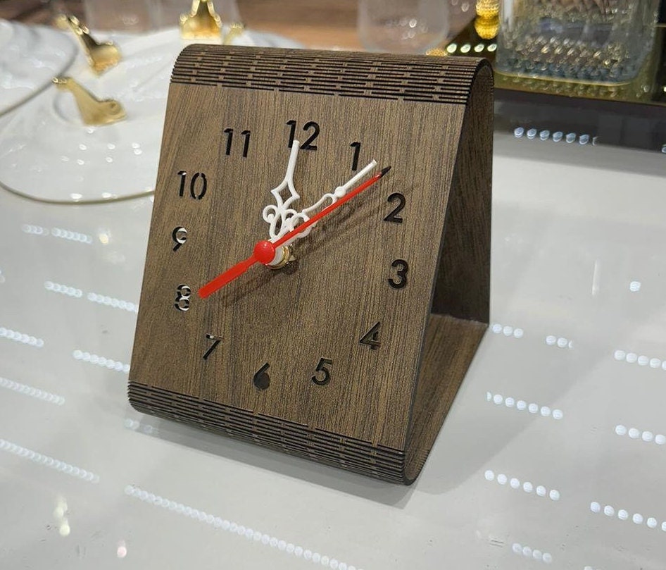 Escritorio corte láser 3d diseño de reloj de pared especial modelo de ...