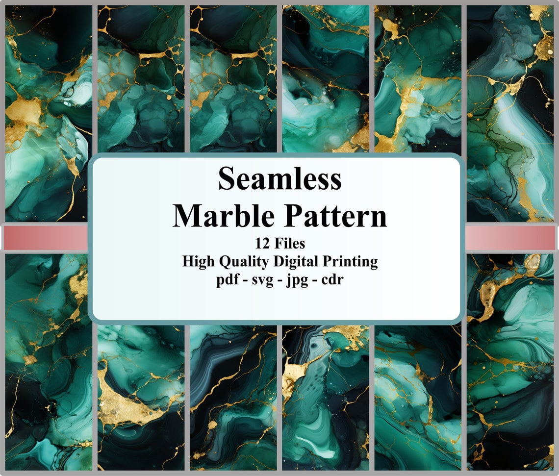 Seamless Marble Patterns Digital Paper , Marble Texture, Scrapbook ...