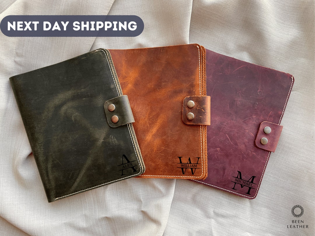 Personalized Leather Padfolio Portfolio for Notebook Leather - Etsy