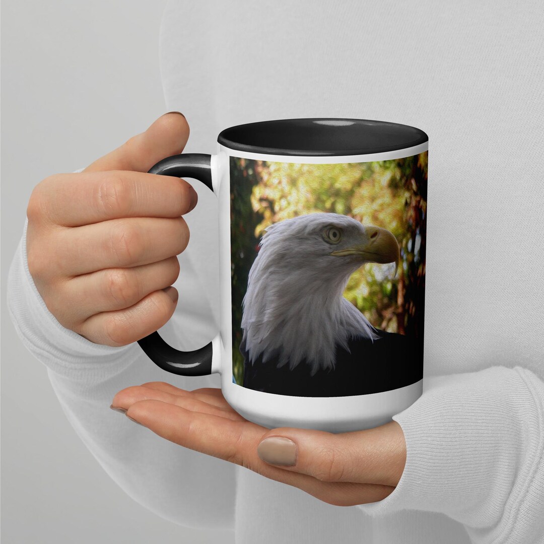 Bald Eagle Mug With Color Inside - Etsy