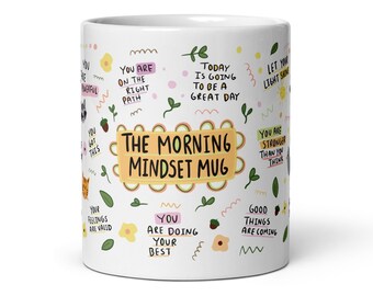 The MINDFUL Morning Mug Mindfulness Gift Law of Attraction Motivational ...