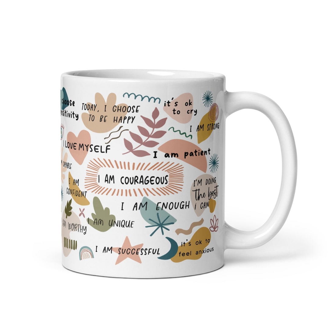 My Daily Affirmations Mug, Motivational Mug, Self Love Mug, Positive ...