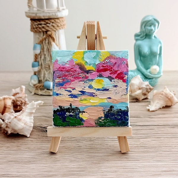 Mini Easel Painting - Etsy