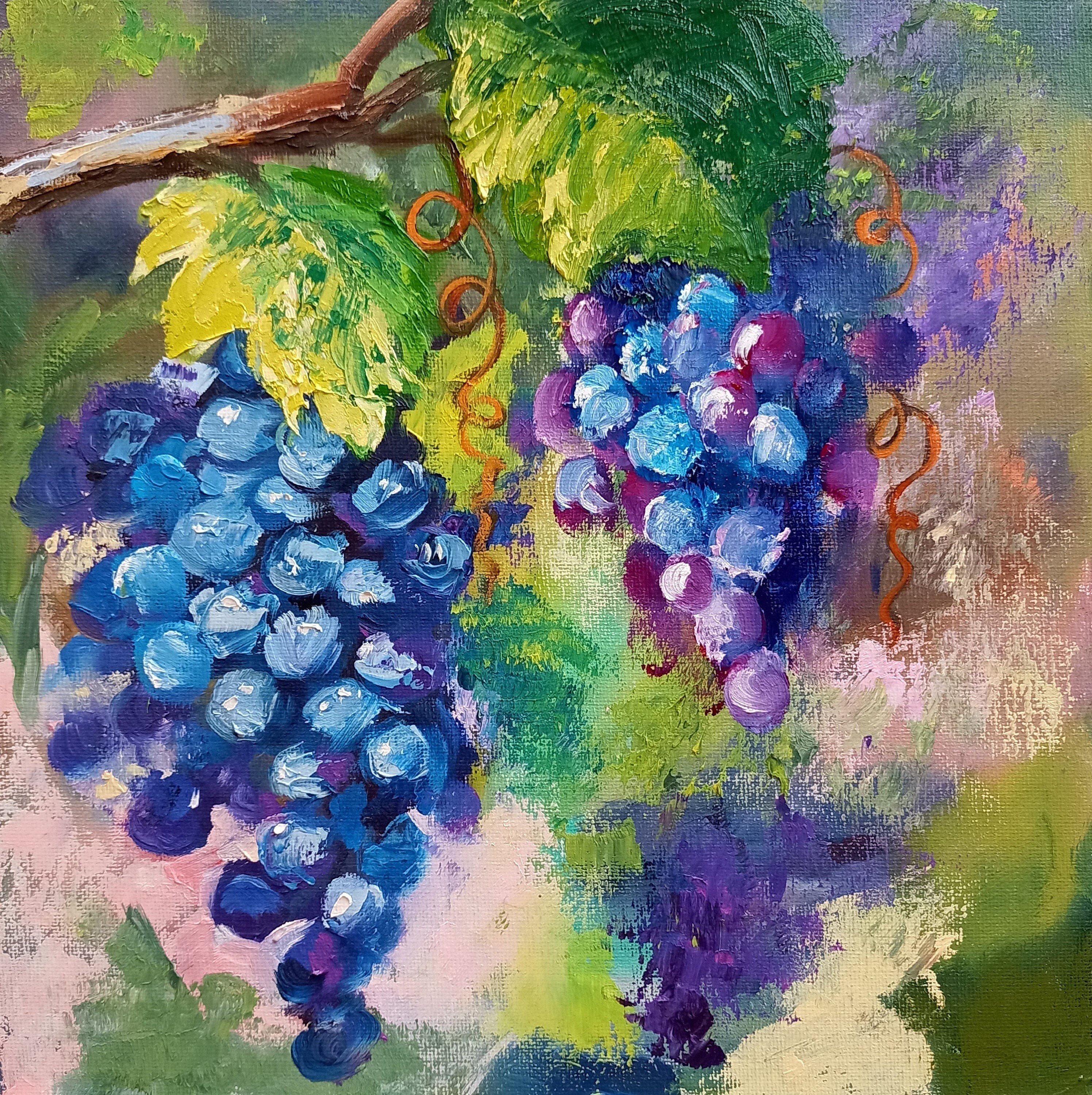 Grapes Painting Abstract