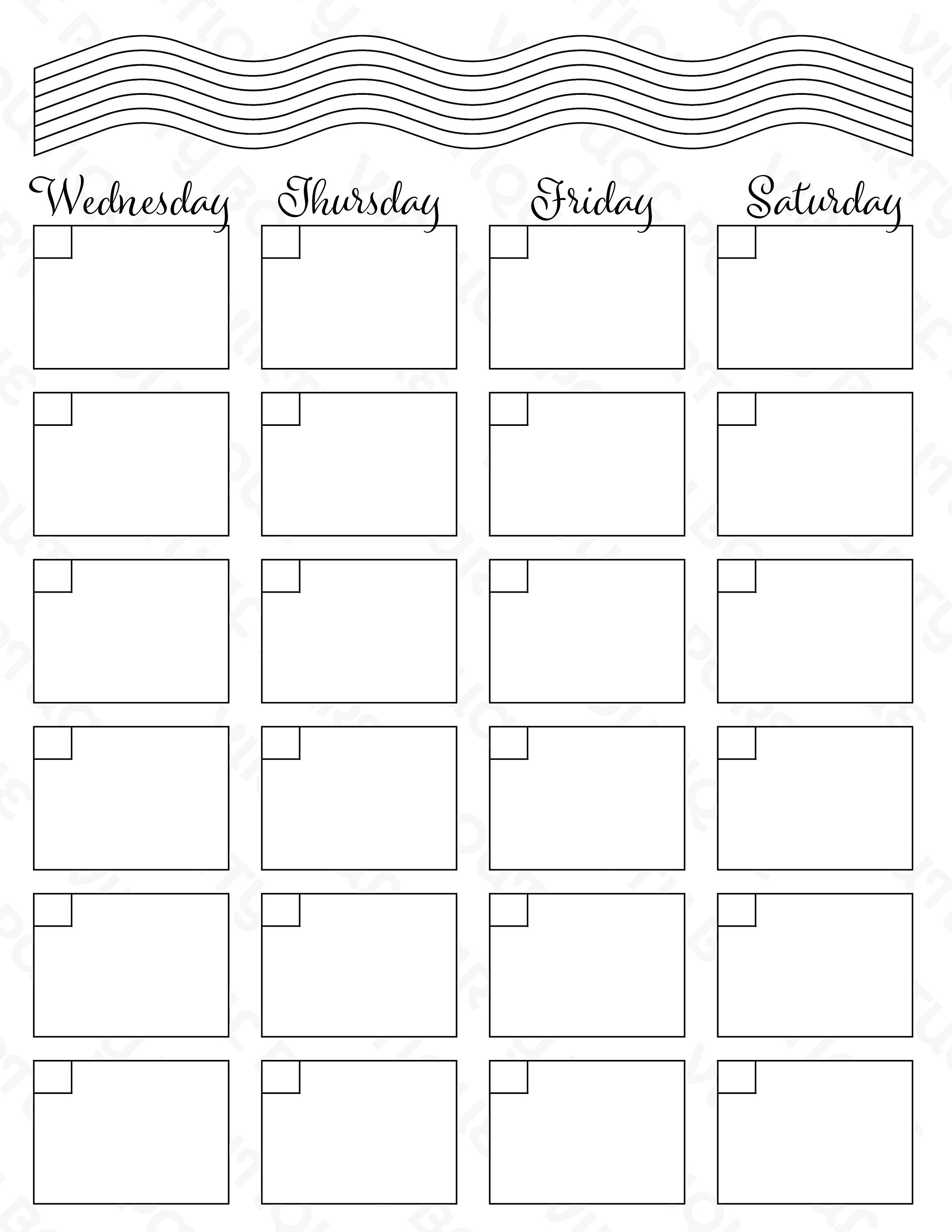 Printable Rainbow Bujo Bullet Journal Spread 31 Days Any Month - Etsy