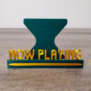 Retro Now Playing Display Stand for Vinyl Records - Tabletop Holder for ...