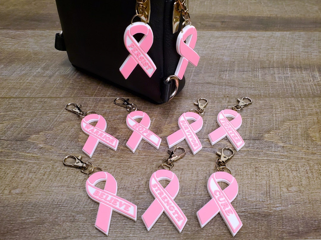 Breast Cancer Awareness Pink Ribbon Keychain 1 Dollar Donated to ...