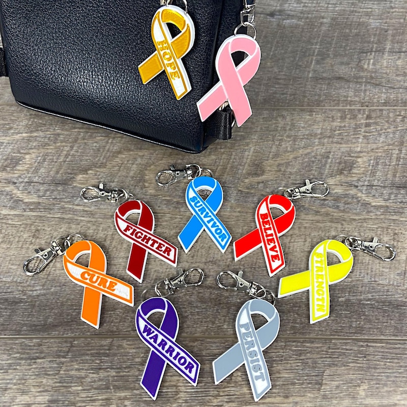 Cancer Keychain - Etsy