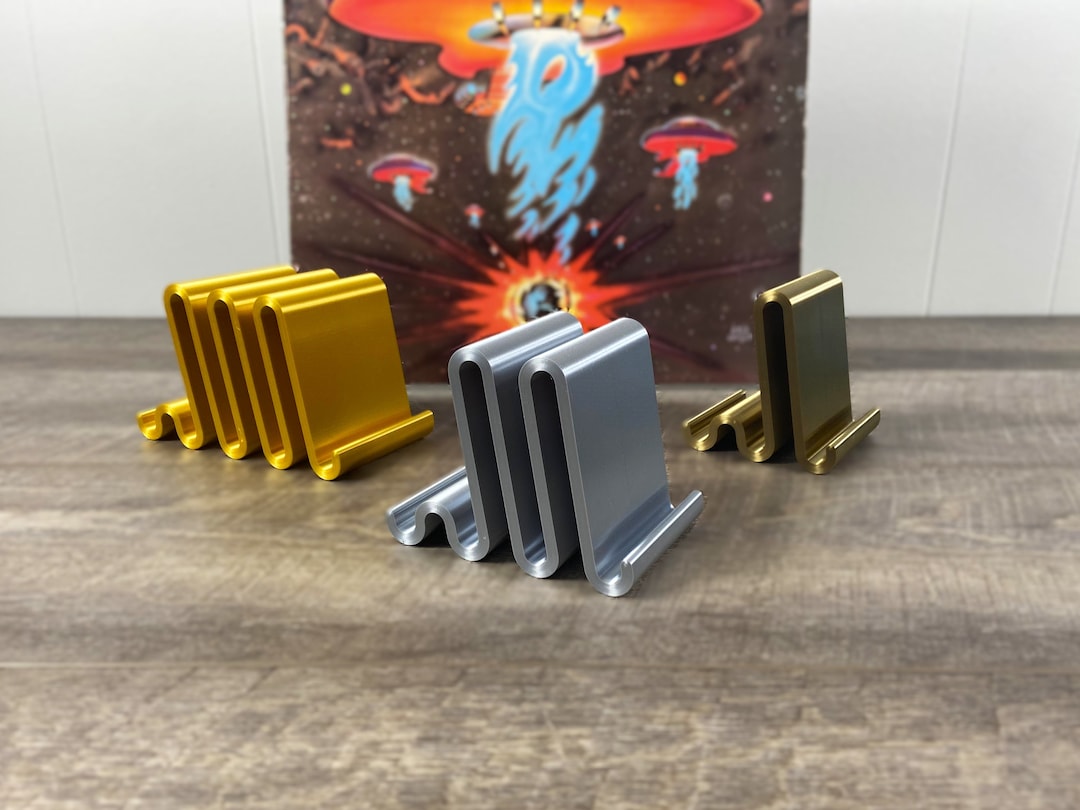 Wavy Display Stand for Vinyl Records - Retro Loopy Tabletop Holder for ...