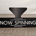 Now Spinning Display Stand for Vinyl Records Retro Tabletop Holder for ...