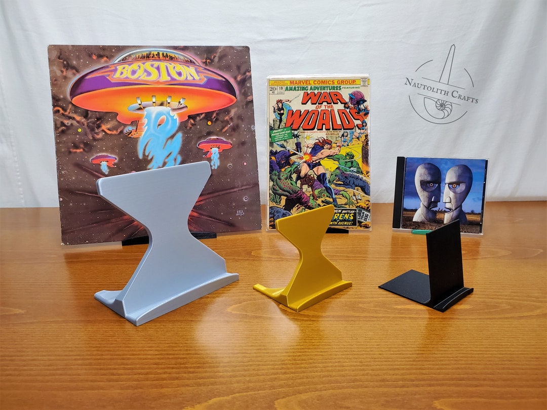 Display Stand for Vinyl Records and Other Media - Tabletop Holder for ...
