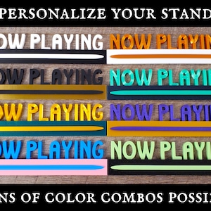 Retro Now Playing Display Stand for Vinyl Records - Tabletop Holder for ...