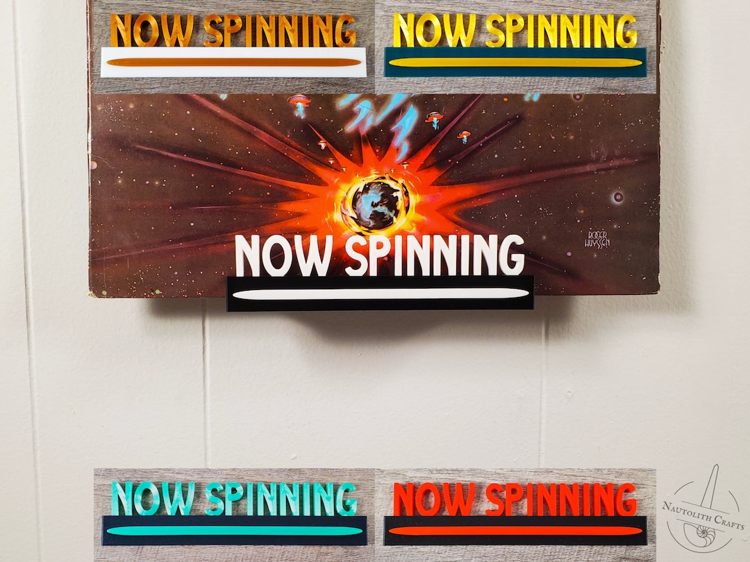 Retro Now Spinning Wall Mount Display for Vinyl Records - Holder for ...