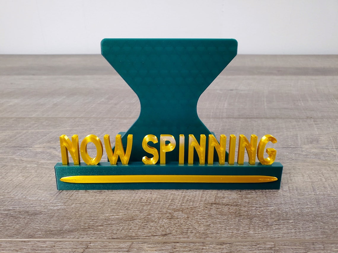 Retro Now Spinning Display Stand for Vinyl Records - Tabletop Holder ...