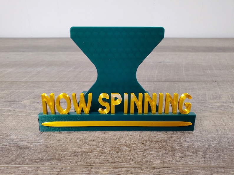 Retro Now Spinning Display Stand for Vinyl Records - Tabletop Holder ...