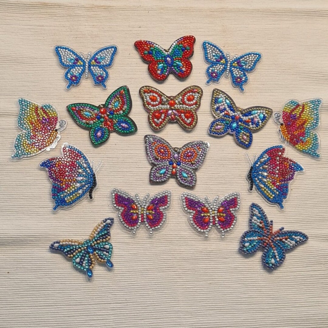 Diamond Painting, Butterflies, Key Chain, Bag Charm, Window Picture - Etsy