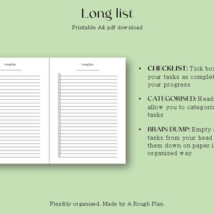 To Do List Printable, Task List, A4 to Do List, Task Blocking, Flexible ...