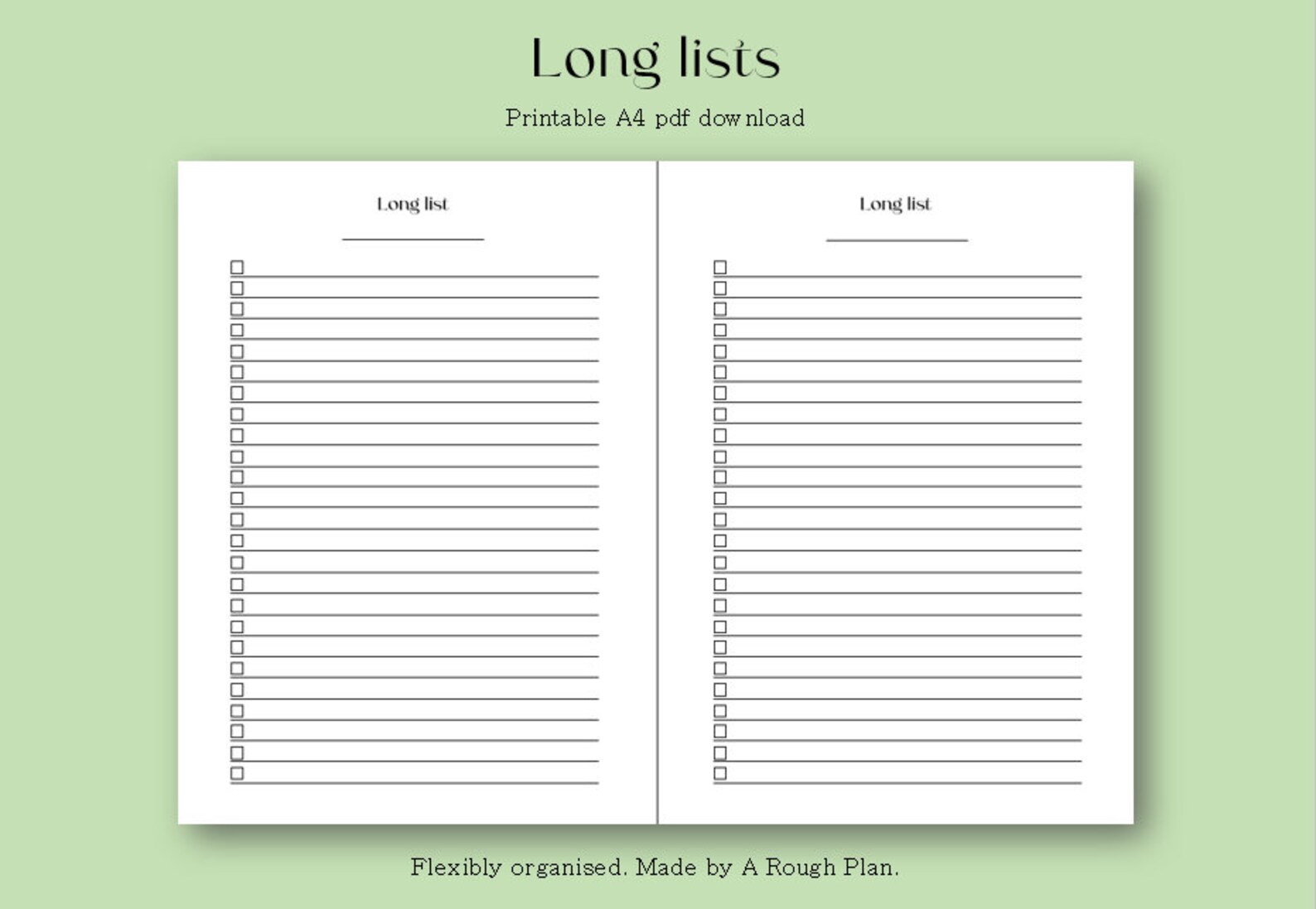 To Do List Printable, Task List, A4 to Do List, Task Blocking, Flexible ...