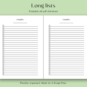 To Do List Printable, Task List, A4 to Do List, Task Blocking, Flexible ...