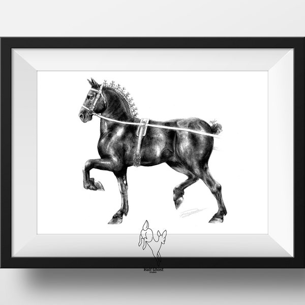 Percheron Horse - Etsy