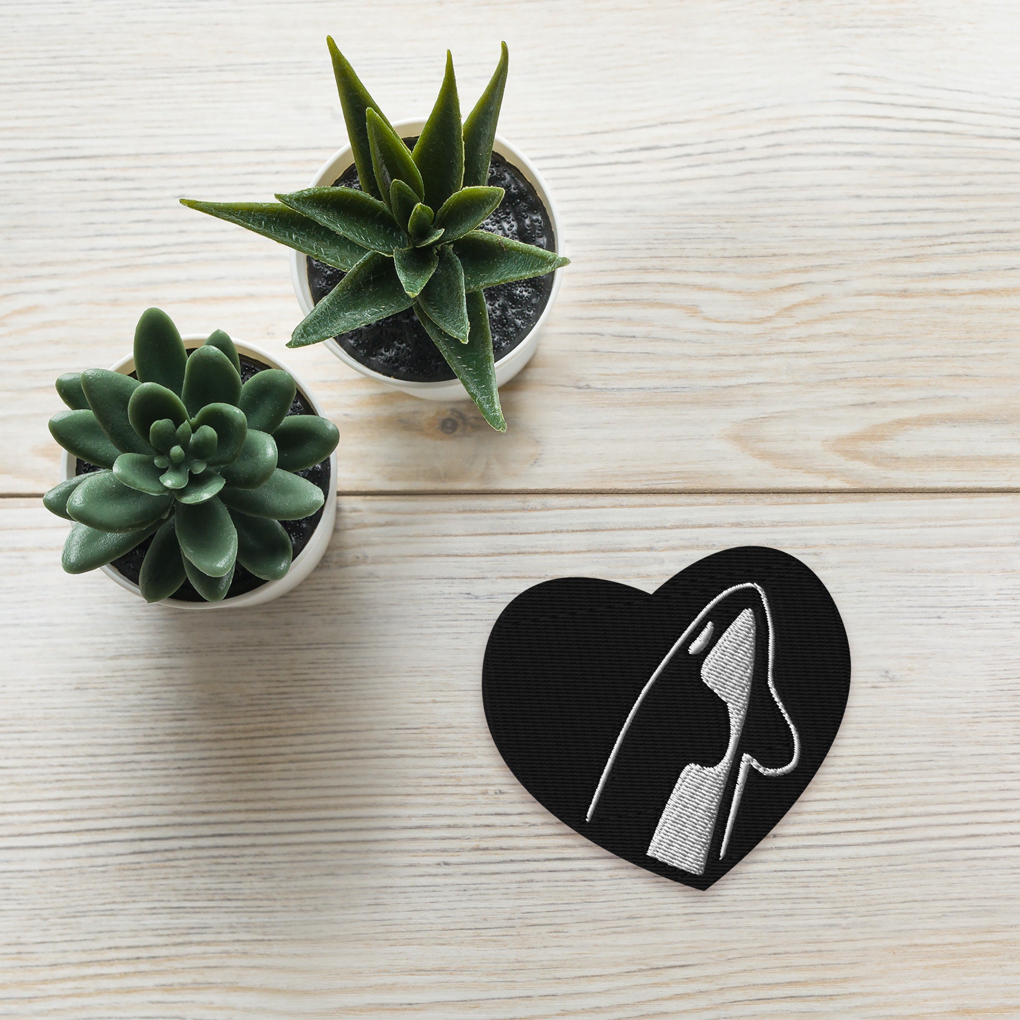 Orca Heart Embroidered Patch Killer Whale Embroidery Patch Orca ...