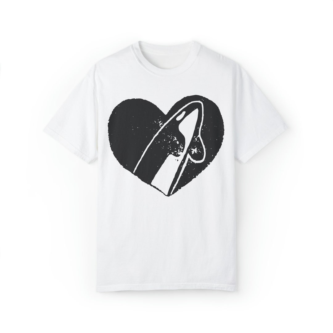 Orca Heart Unisex Cotton Tee Shirt for Women and Men Summer Beach Tee ...