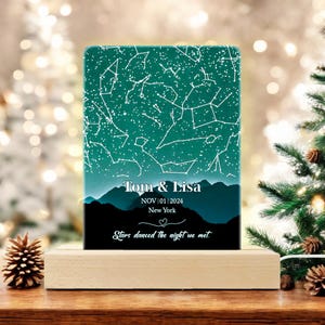 Personalized Star Map Night Light Custom Night Sky Date Couples Gift ...