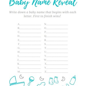 8 Digital Baby Shower Games, Printable Baby Shower Games, It’s a Boy ...