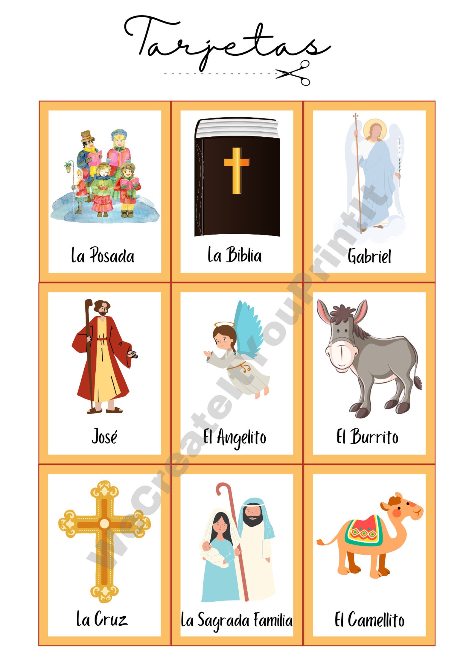 Loteria Nacimiento, Loteria Navidena Para Toda La Familia, Christmas ...
