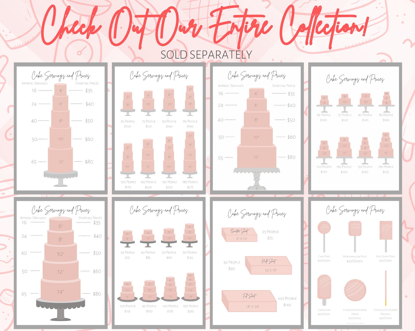 Chocolate Treats Menu. Editable! - Etsy