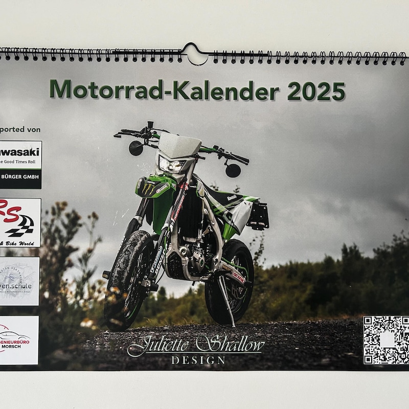 Motorcycle Calendar 2025 - Etsy