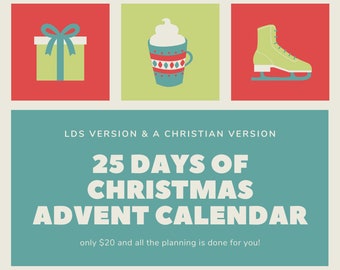 Christian 25 Days of Christmas Advent Calendar - Etsy