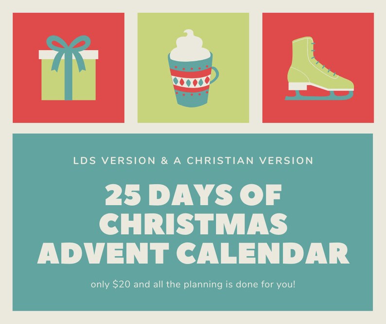 Christian 25 Days of Christmas Advent Calendar - Etsy