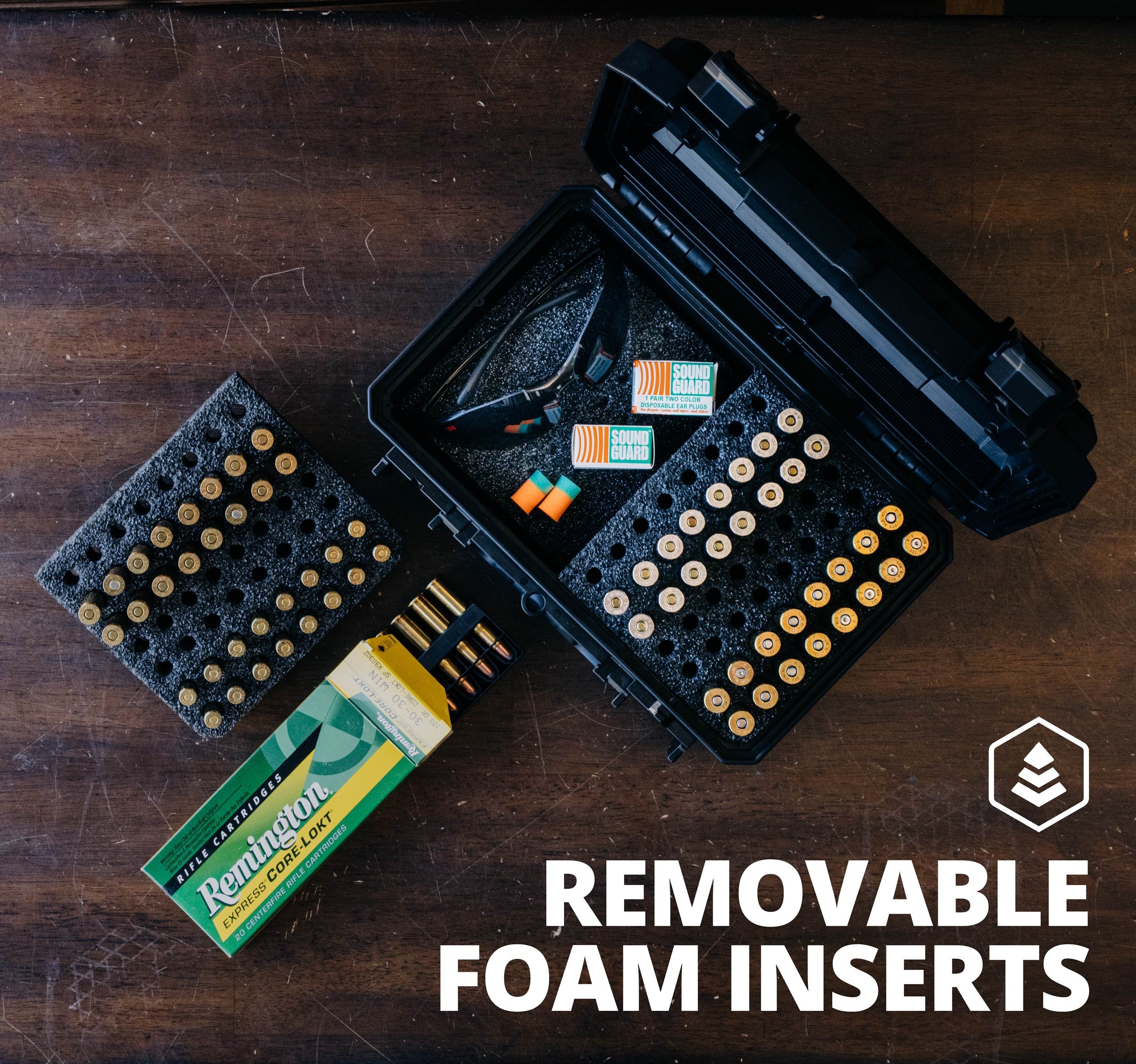 Evergreen 100 Round Bullet Locking Storage Case - Travel Safe/ Mil Spec ...