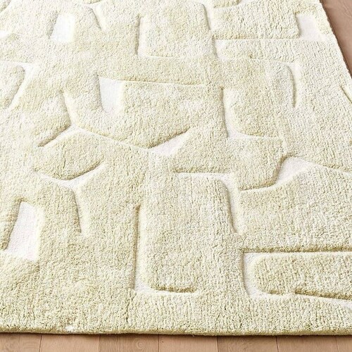 Abstract Ivory Hand Tufted Designer Wool Rug 3x5 5X8 8X10 9X12 - Etsy